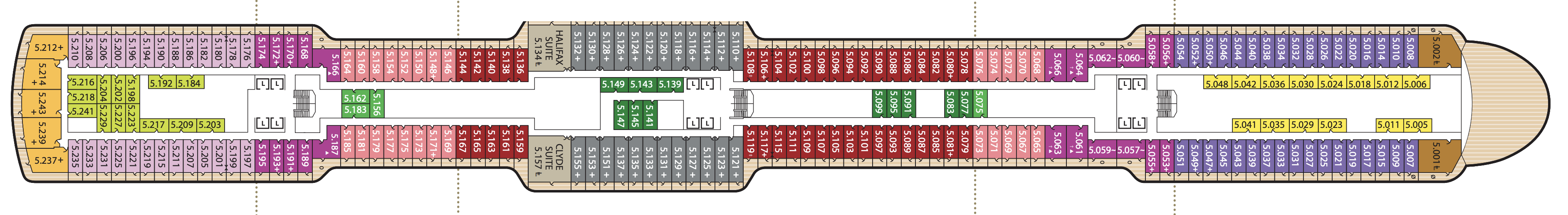 Queen Anne Deck Plans - Chris Frame's Cunard Page: Cunard Line History ...
