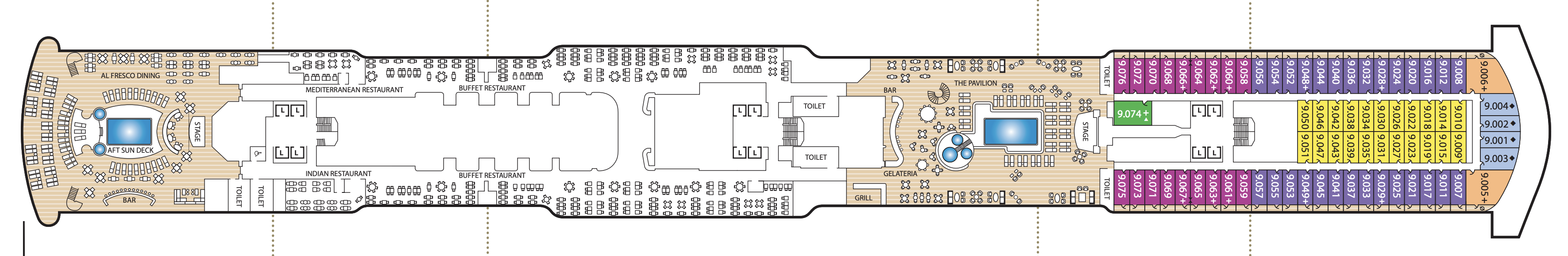Queen Anne Deck Plans - Chris Frame's Cunard Page: Cunard Line History ...