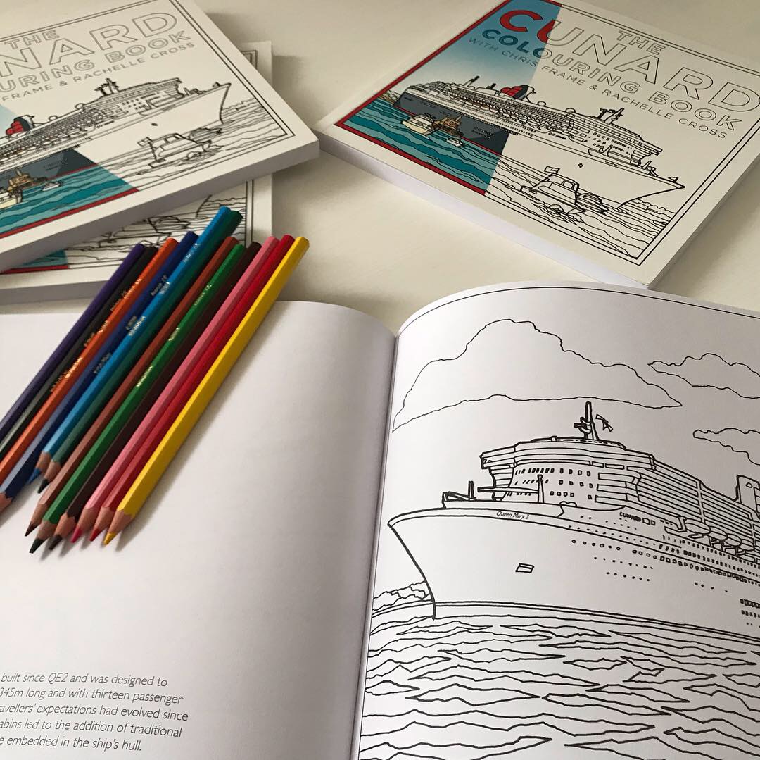 The Cunard Colouring Book - Chris Frame's Cunard Page: Cunard Line ...
